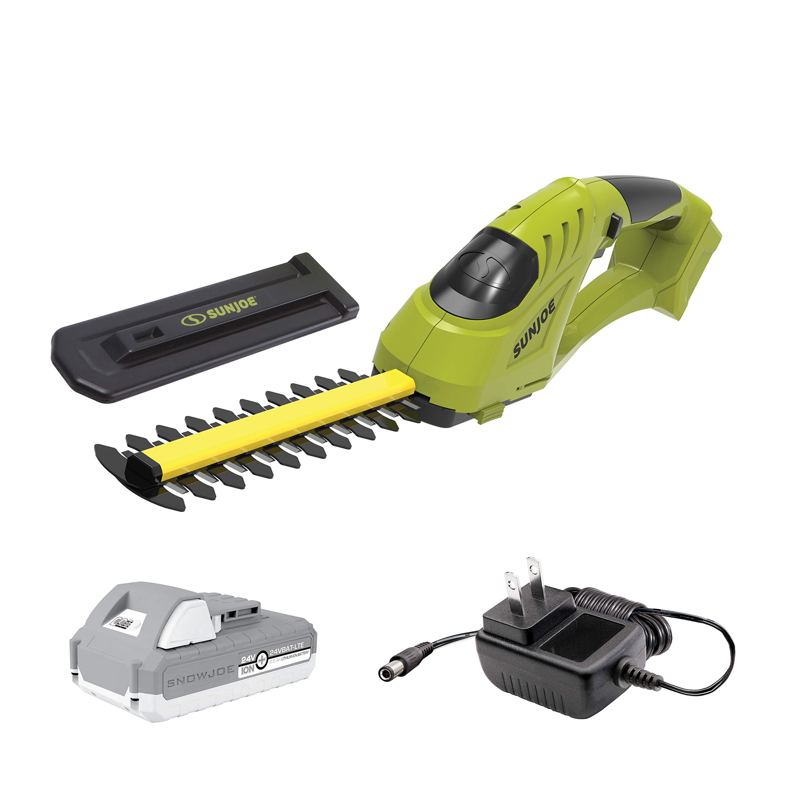 Restored Sun Joe 24V-SSEG-LTE 24-Volt Cordless Handheld Shrubber ...