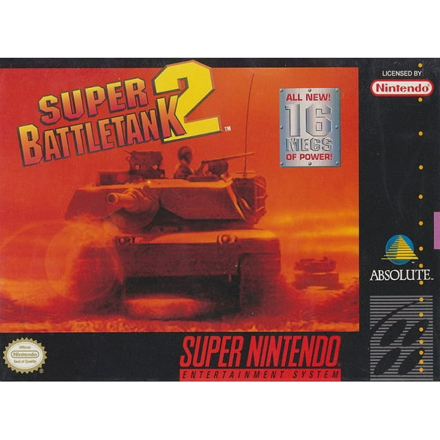 Restored Super Battletank 2 (Super Nintendo, 1994) SNES Tank Fighting ...