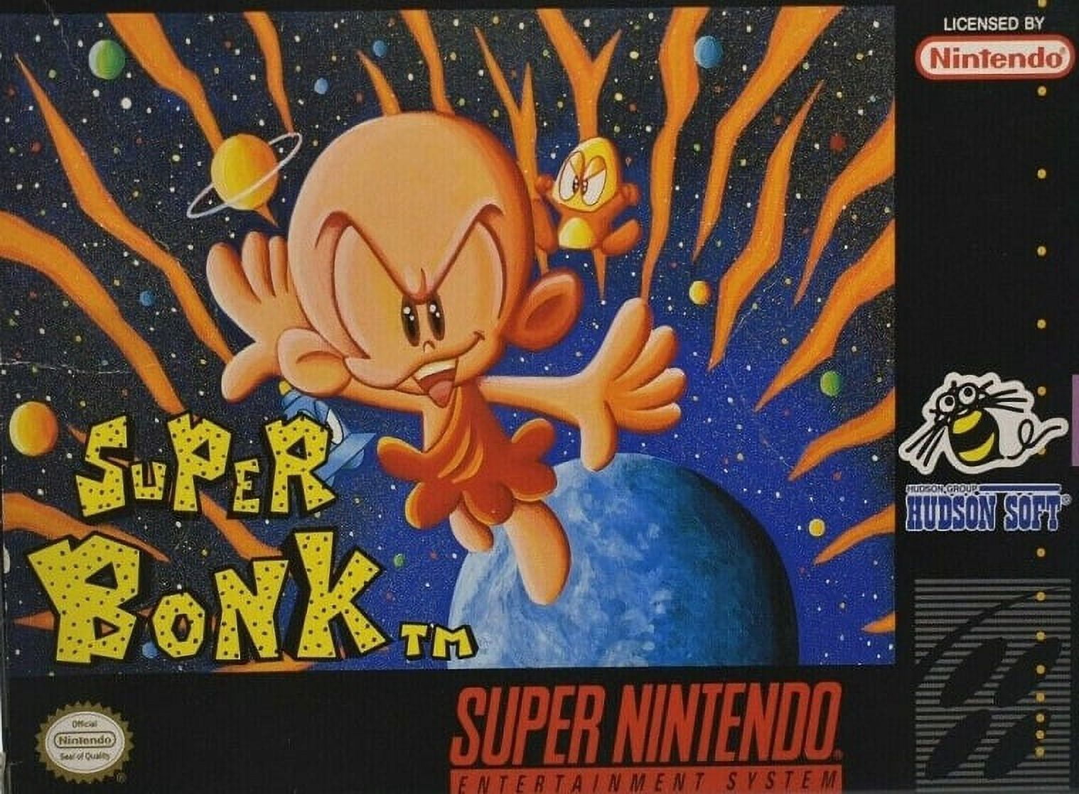 Restored Super Bonk (Super NES, 1994) SNES Video Game (Refurbished ...