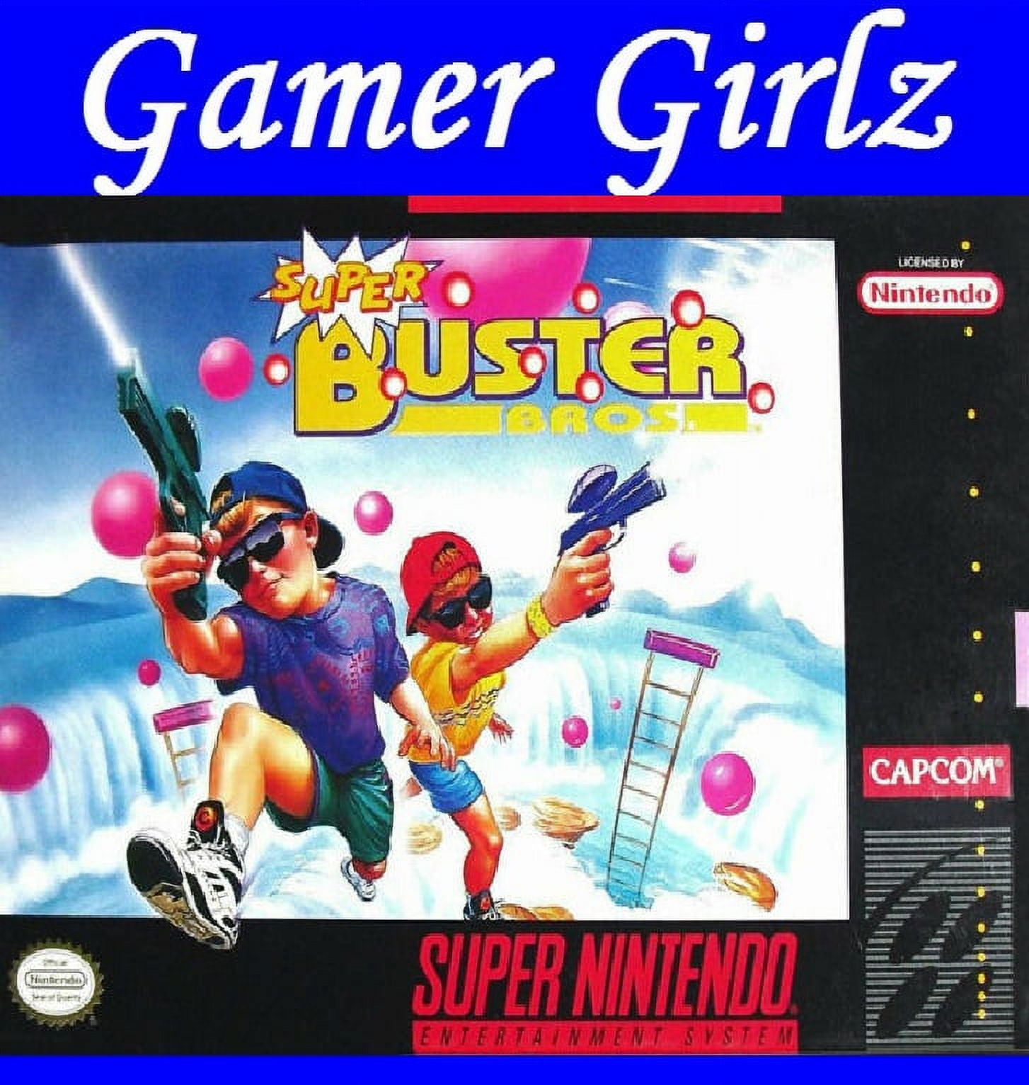 Restored Super Buster Bros. (Super Nintendo, 1992) SNES Shooting Game ...