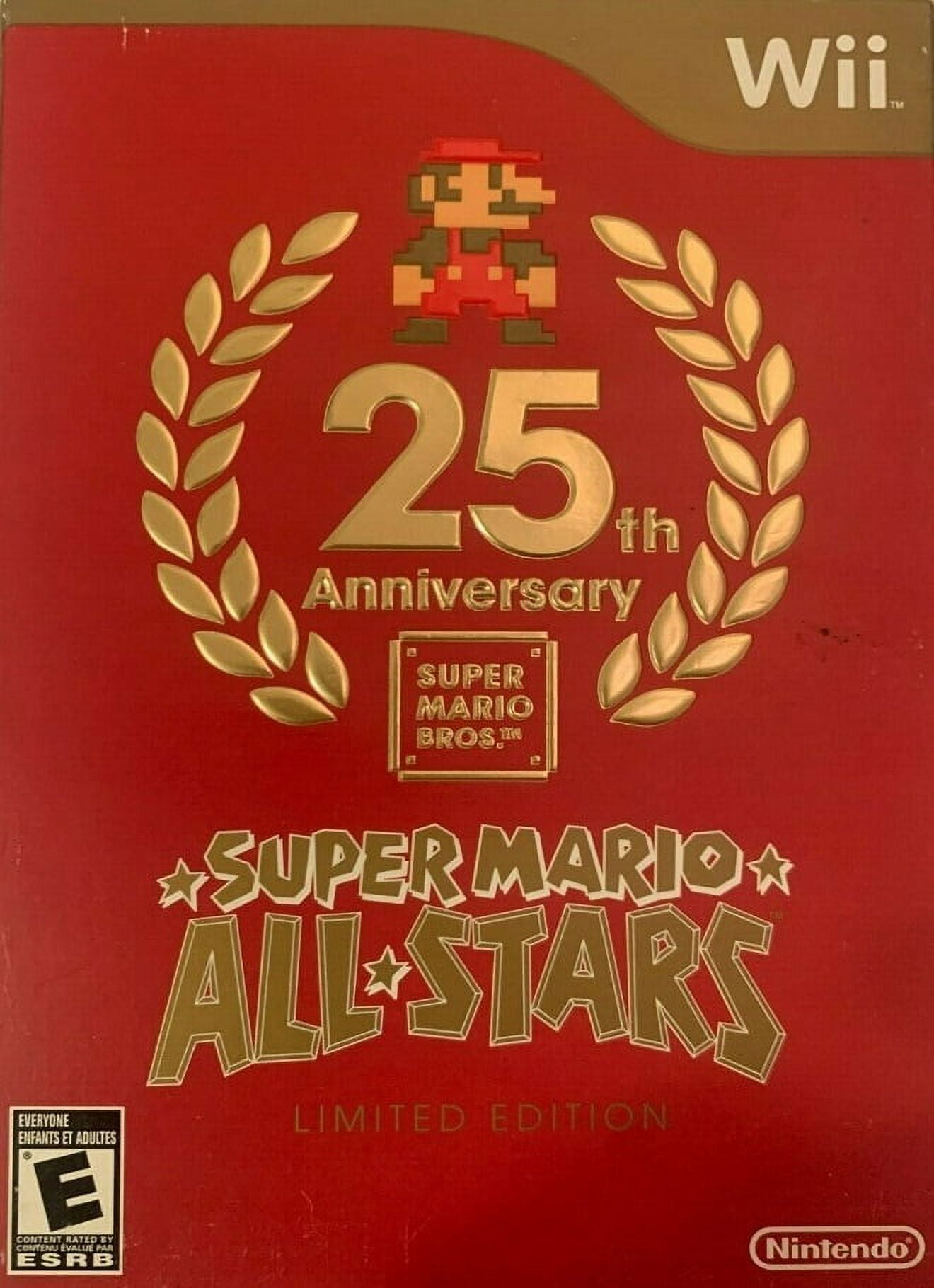 Restored Super Mario All Stars 25th anniversary (Nintendo Wii, 2012) Video Game (Refurbished ...