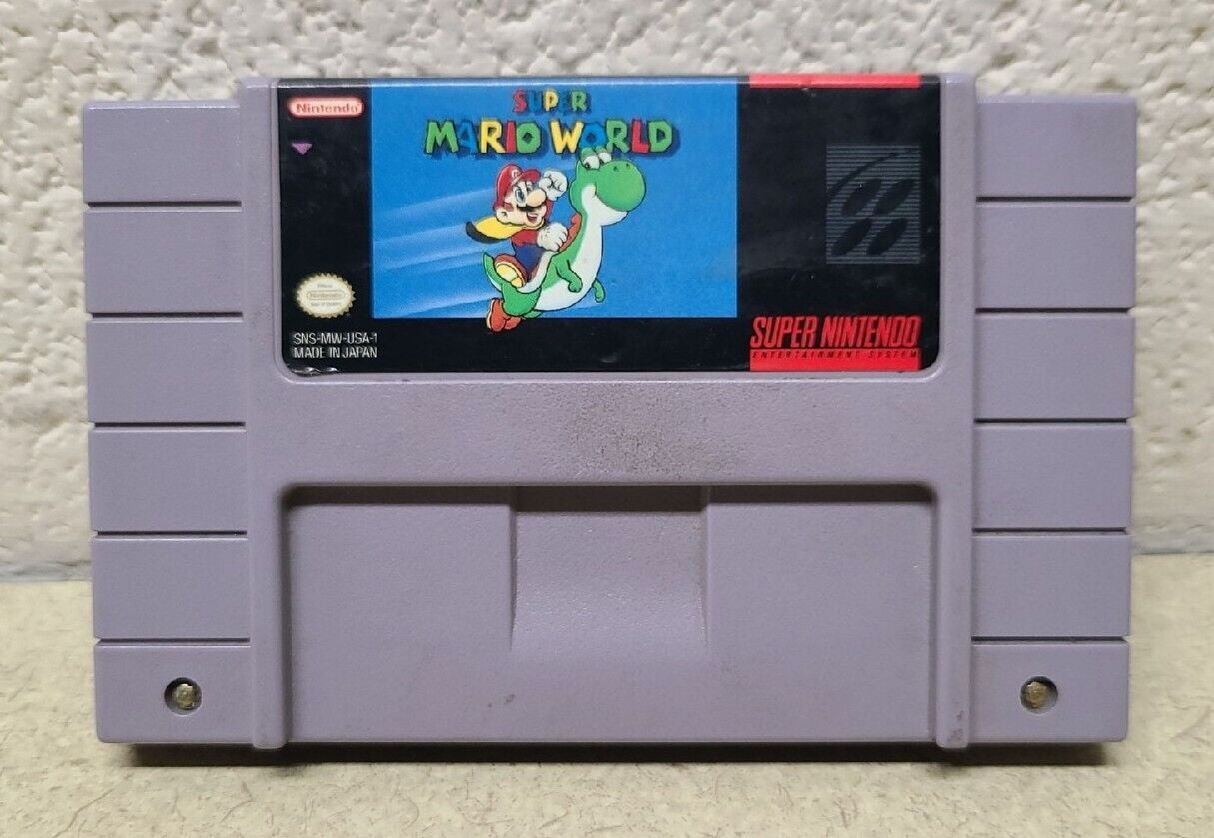 Restored Super Mario World Super Nintendo SNES 1991 Video Game ...