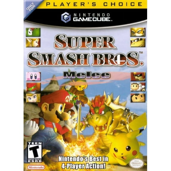 Free Shipping! Restored Super Smash Bros. Melee (Nintendo GameCube, 2001) Fighting Game ...
