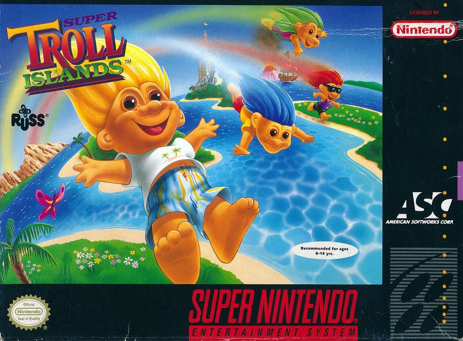 Restored Super Troll Islands (Super Nintendo, 1993) SNES Adventure Game (Refurbished) - Walmart.com