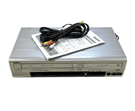 Restored Symphonic WFR205 VCR/DVD Combo Recorder w/ Original Remote, Manual, A/V Cables, & HDMI ...