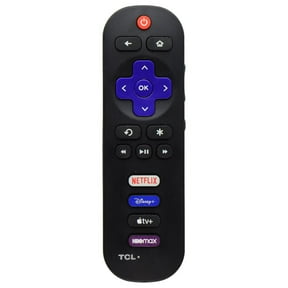 TCL Remote Control for Roku TV with Shortcut Keys for Popular Apps ...
