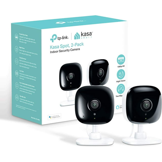 Restored TP-Link KC100P2 Kasa Spot Indoor Camera, 1080P HD Smart Wifi ...