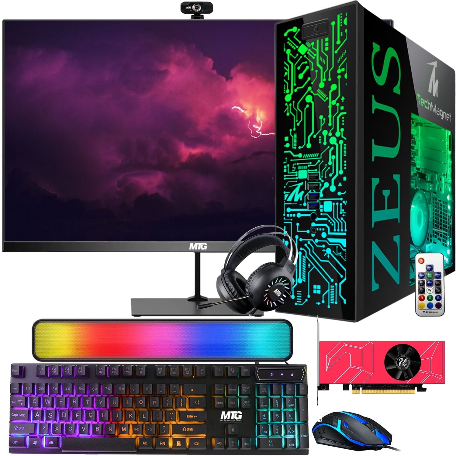 TechMagnet Zeus Pro 4 Gaming Desktop 22" Monitor, Intel Core i5 4th Gen ...