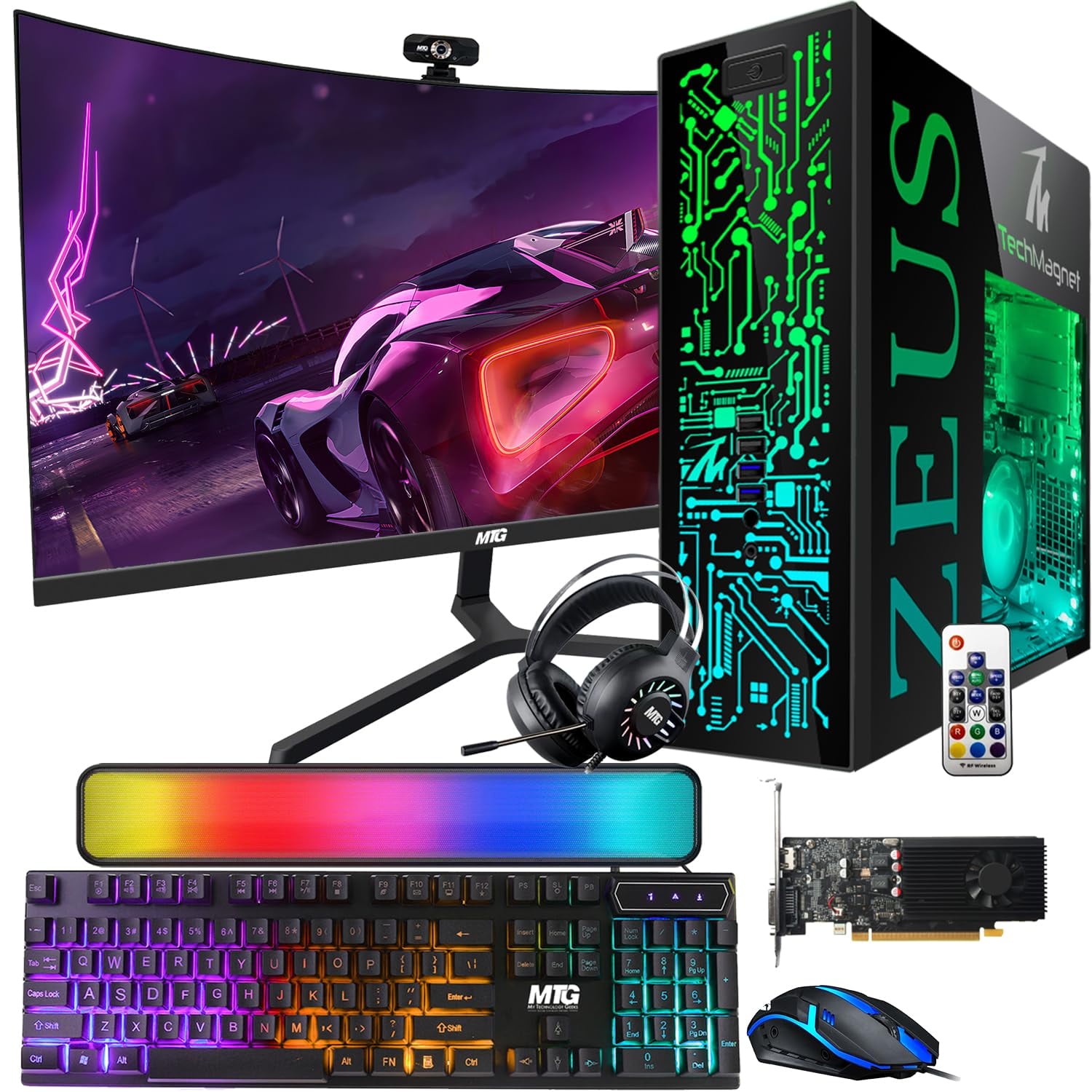 Restored TechMagnet Gaming Desktop PC,Intel i7 6th Gen,Zeus Pro 6,GT ...