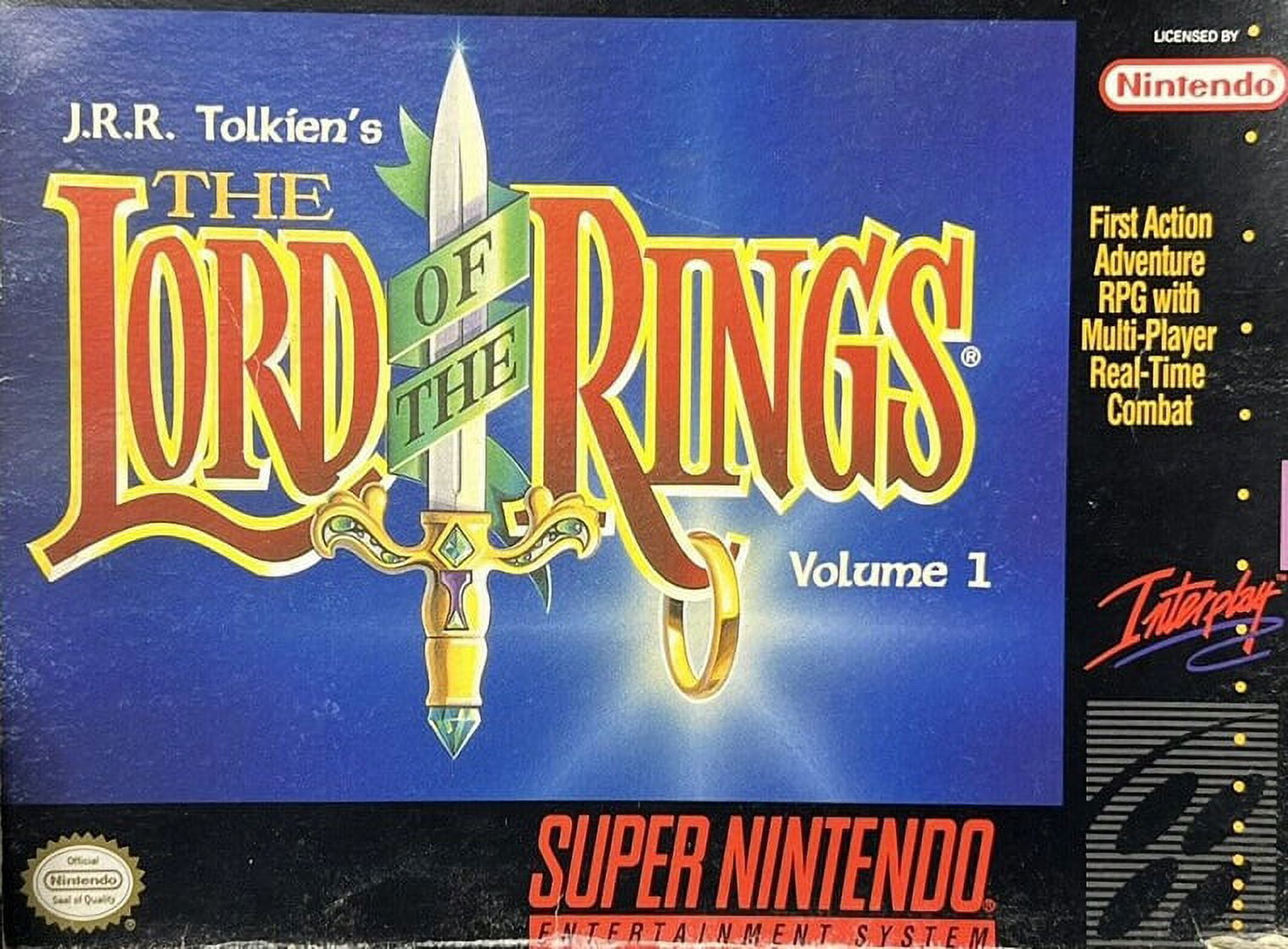 Restored The Lord of the Rings: Volume 1 (Super Nintendo, 2000) SNES ...
