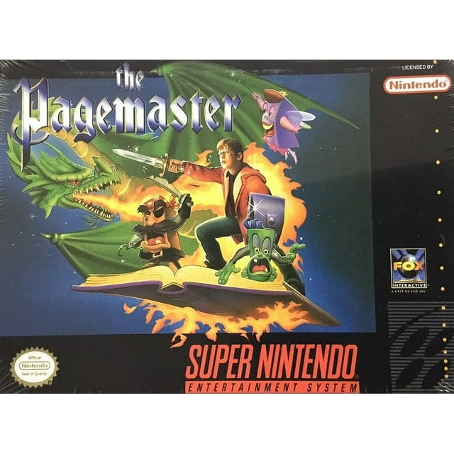Restored The Pagemaster (Super Nintendo, 1994) SNES Fighting Game ...