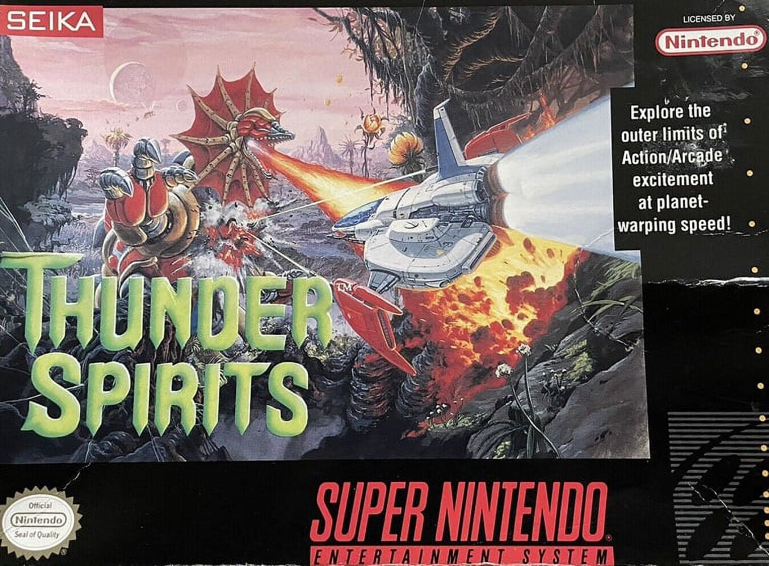 Restored Thunder Spirits (Super Nintendo, 1992) SNES Shooter Game (Refurbished) - Walmart.com