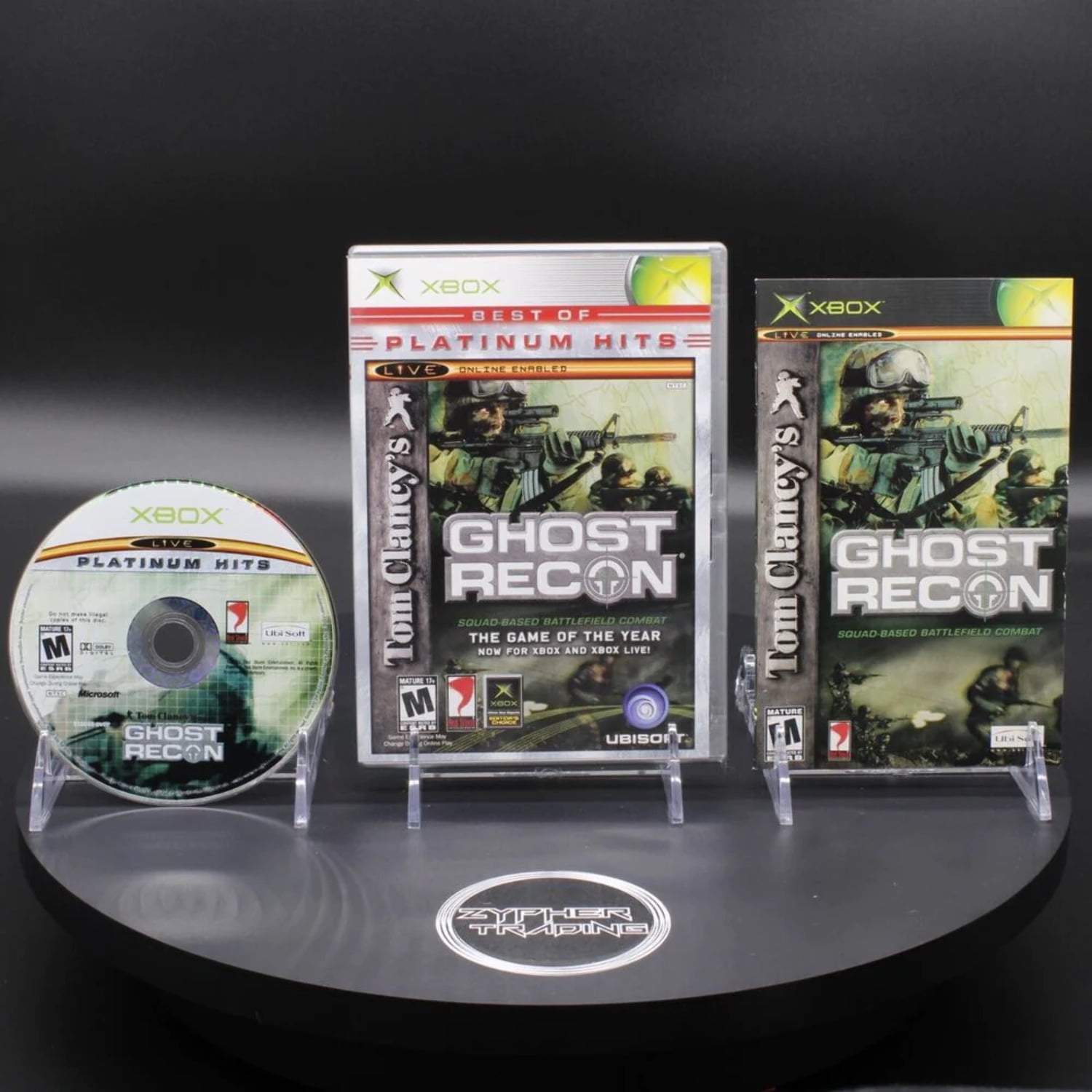Restored Tom Clancy's Ghost Recon [Platinum Hits] Microsoft Xbox 2002 ...