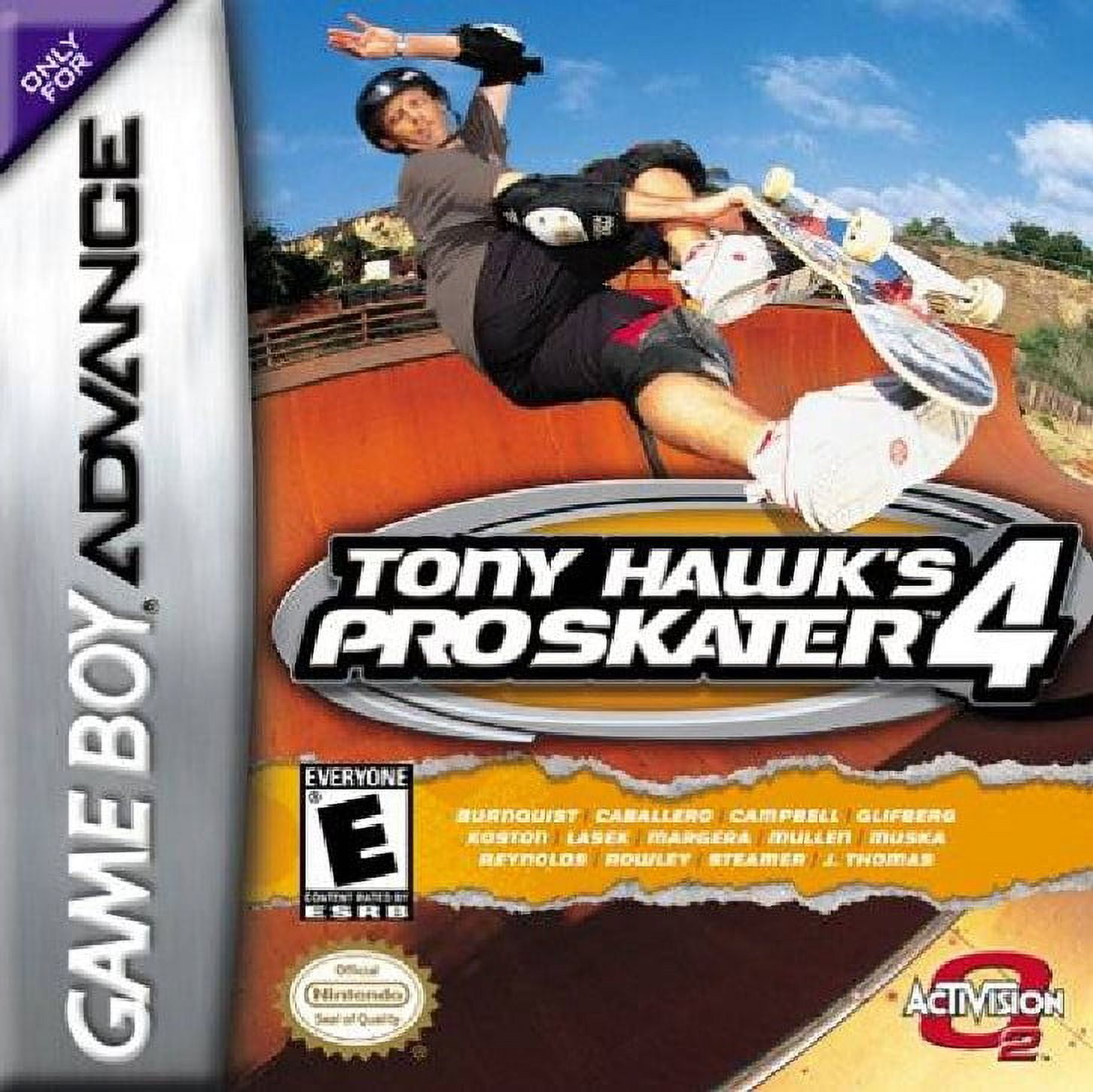 Restored Tony Hawk's Pro Skater 4 (Nintendo Gameboy Advance, 2002 ...