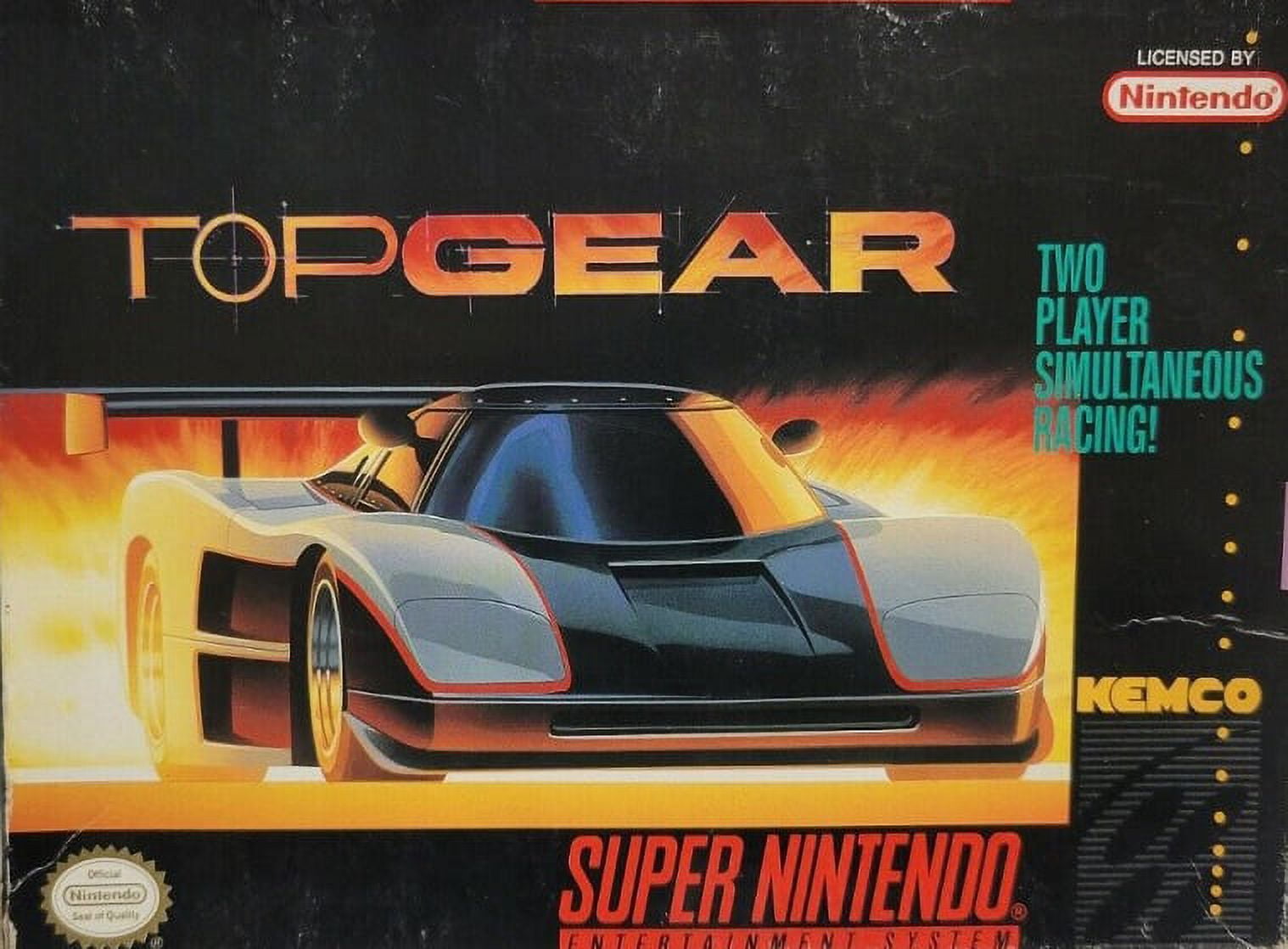 Restored Top Gear (Super Nintendo, 1992) SNES Racing Game (Refurbished ...