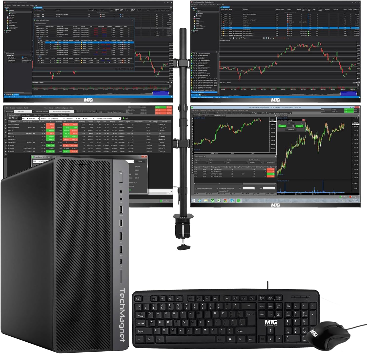 Restored Trading Desktop PC TechMagnet, Core i7 9th Gen, 16GB RAM ...