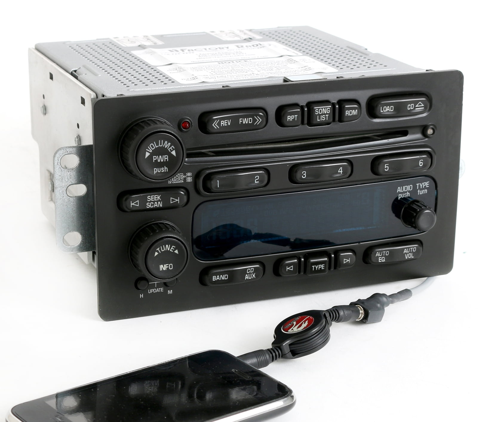Restored UNLOCKED Chevy GMC 2003-05 Truck Radio AM FM 6 Disc CD w Aux ... Restored UNLOCKED Chevy GMC 2003-05 Truck Radio AM FM 6 Disc CD w Aux ...
