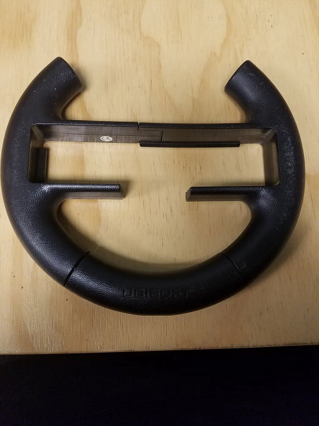 Restored Ubisoft Steering Wheel For For Wii Black Gamepad EE554543 ...