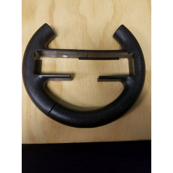 Restored Ubisoft Steering Wheel For For Wii Black Gamepad EE554543 ...