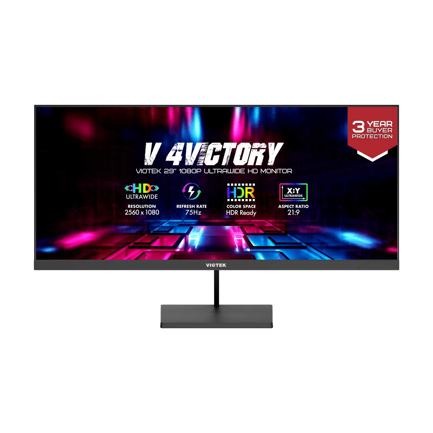 Restored VIOTEK 29" Ultrawide 21:9 2560 x 1080p 75hz IPS Gaming Monitor ...