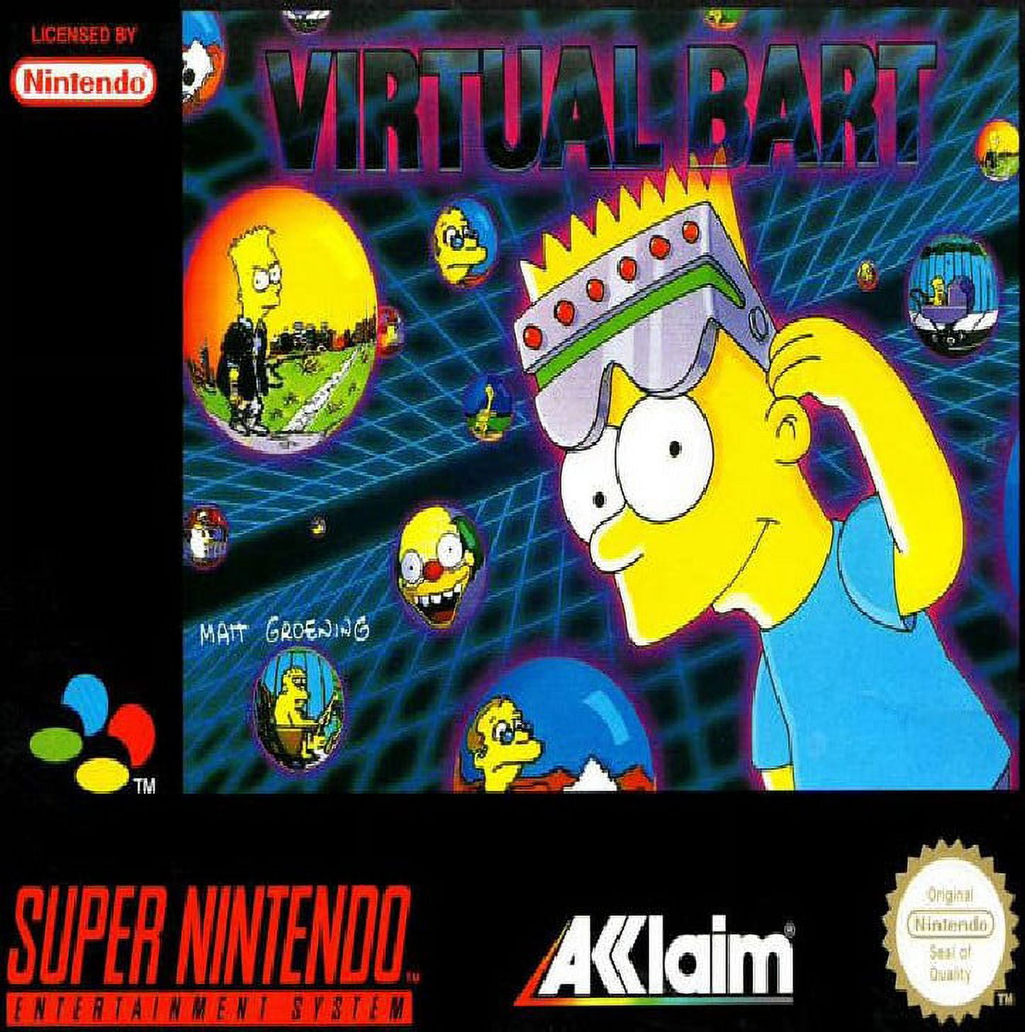 Restored Virtual Bart (Super Nintendo, 1994) SNES RPG Game (Refurbished) - Walmart.com