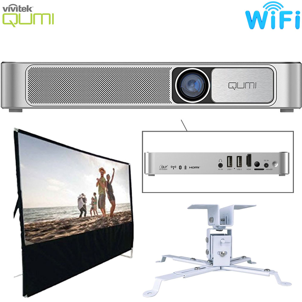 Restored Vivitek Qumi Q3 Plus 500 Lumen Ultra HD 720p Pocket DLP ...