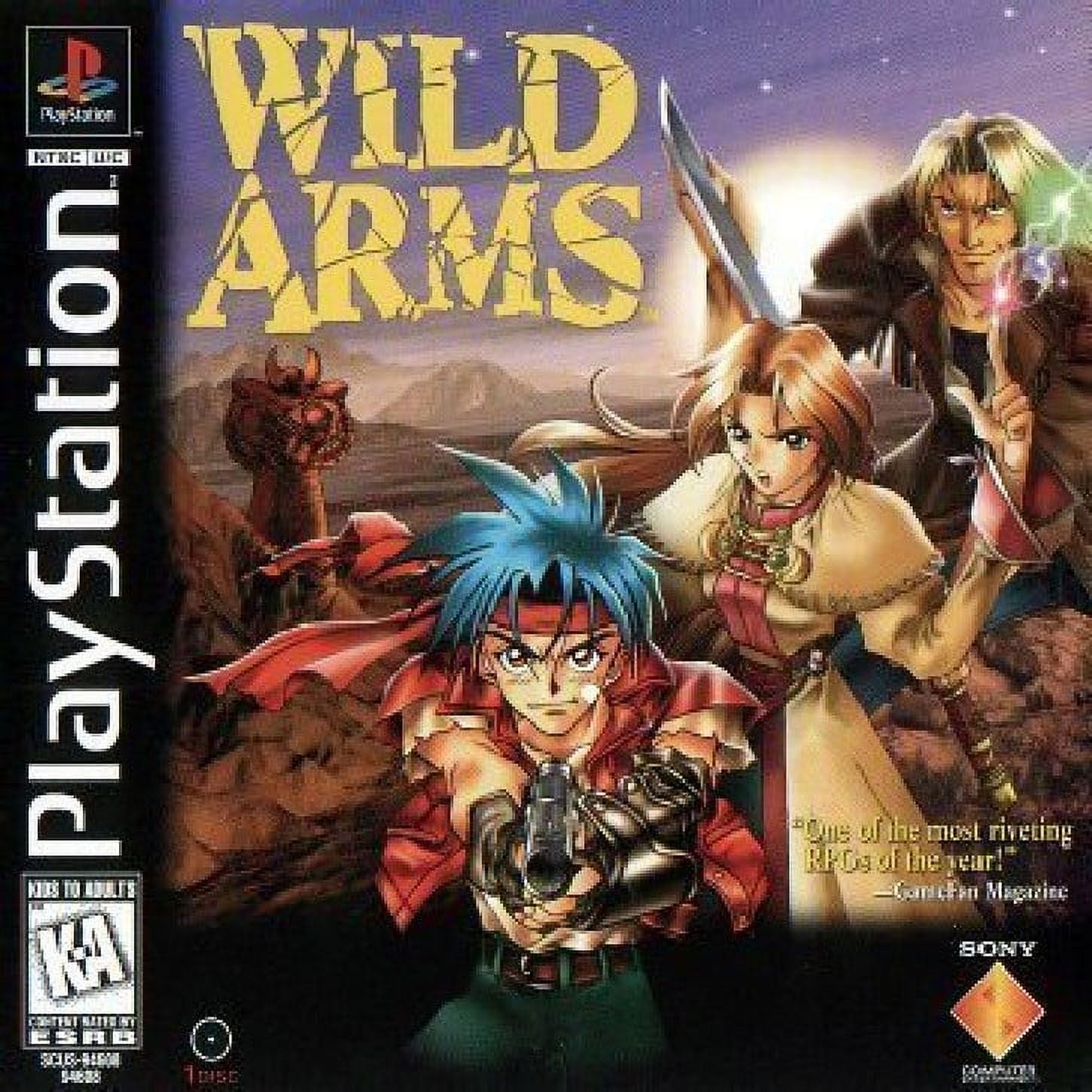 Restored Wild Arms (Sony PlayStation 1, 1997) RPG Game (Refurbished ...