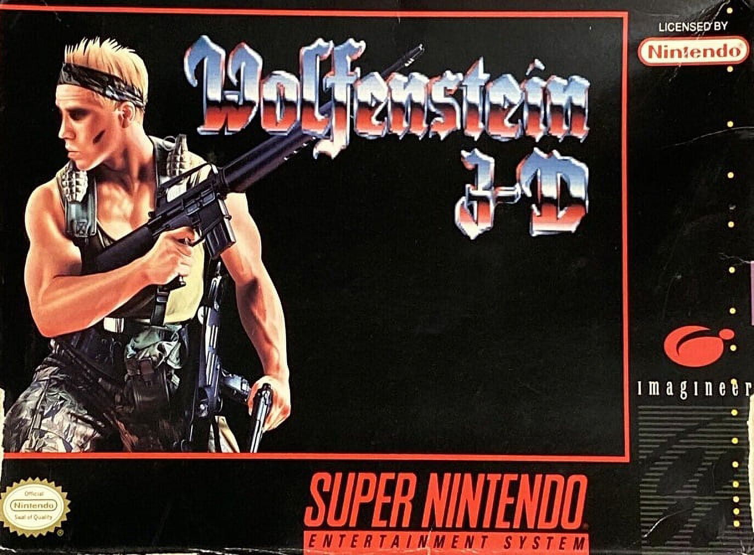 Restored Wolfenstein 3-D (Super Nintendo, 1994) SNES Shooter Game (Refurbished) - Walmart.com