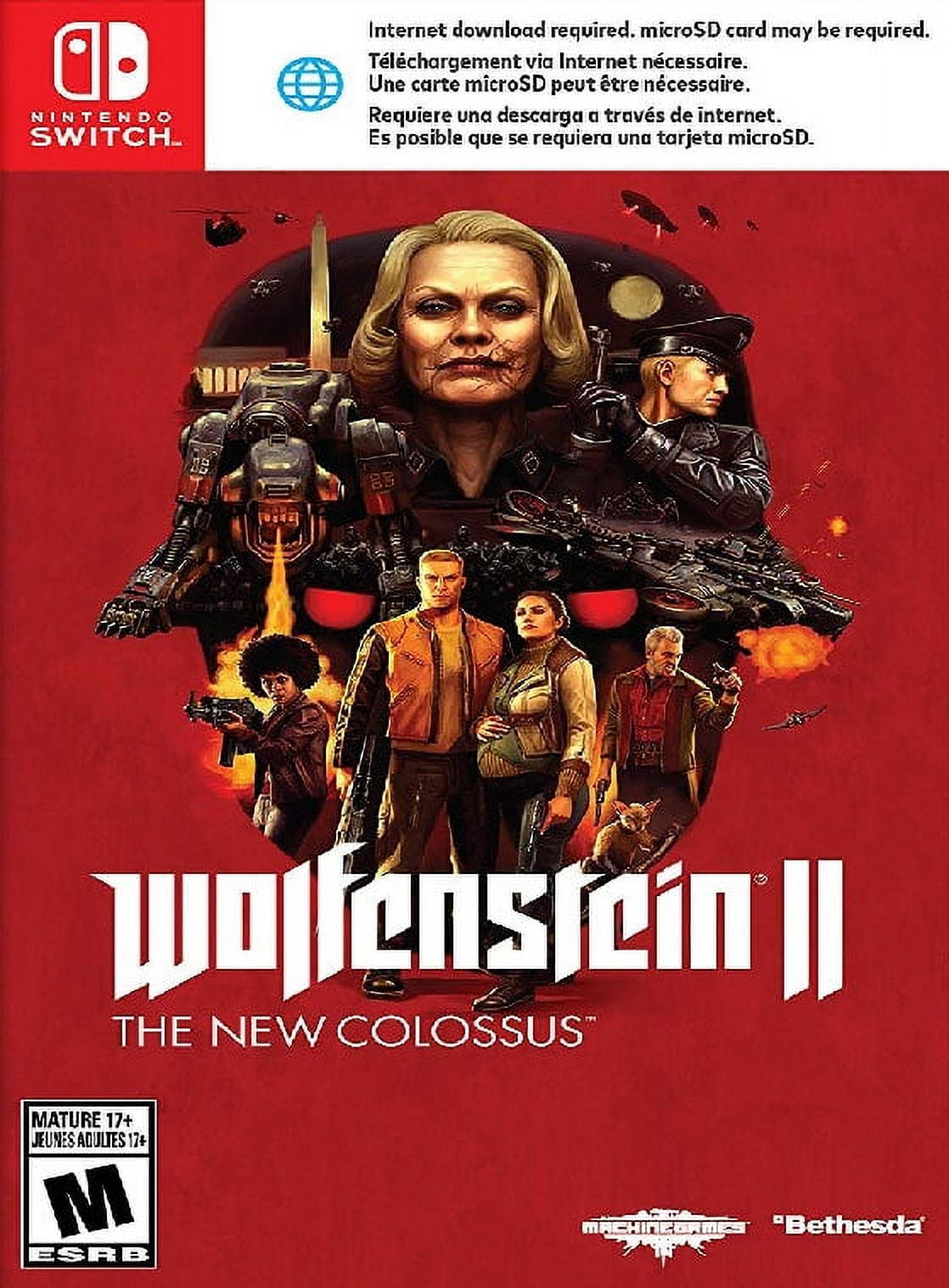 Restored Wolfenstein II: The New Colossus (Nintendo Switch, 2018 ...