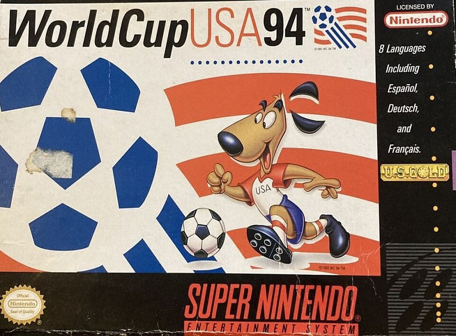 Restored World Cup USA '94 (Super Nintendo, 2007) SNES Football Game ...