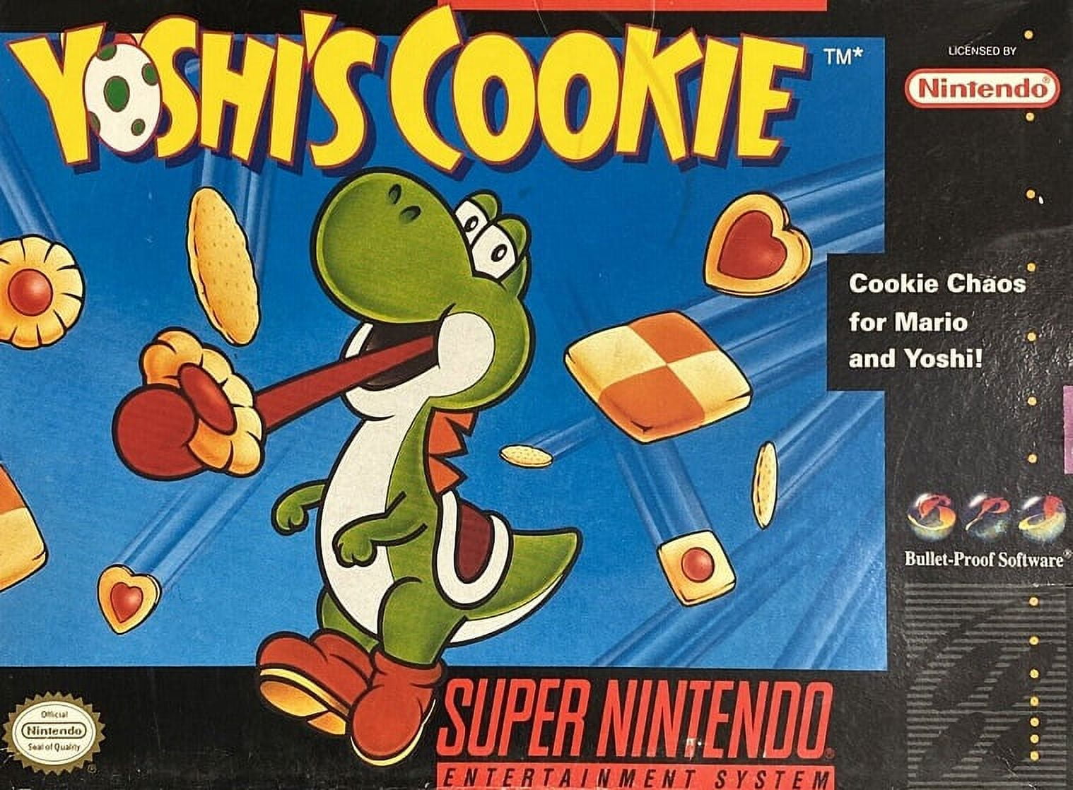 Restored Yoshi's Cookie (Super Nintendo, 1993) SNES Matching Game (Refurbished) - Walmart.com