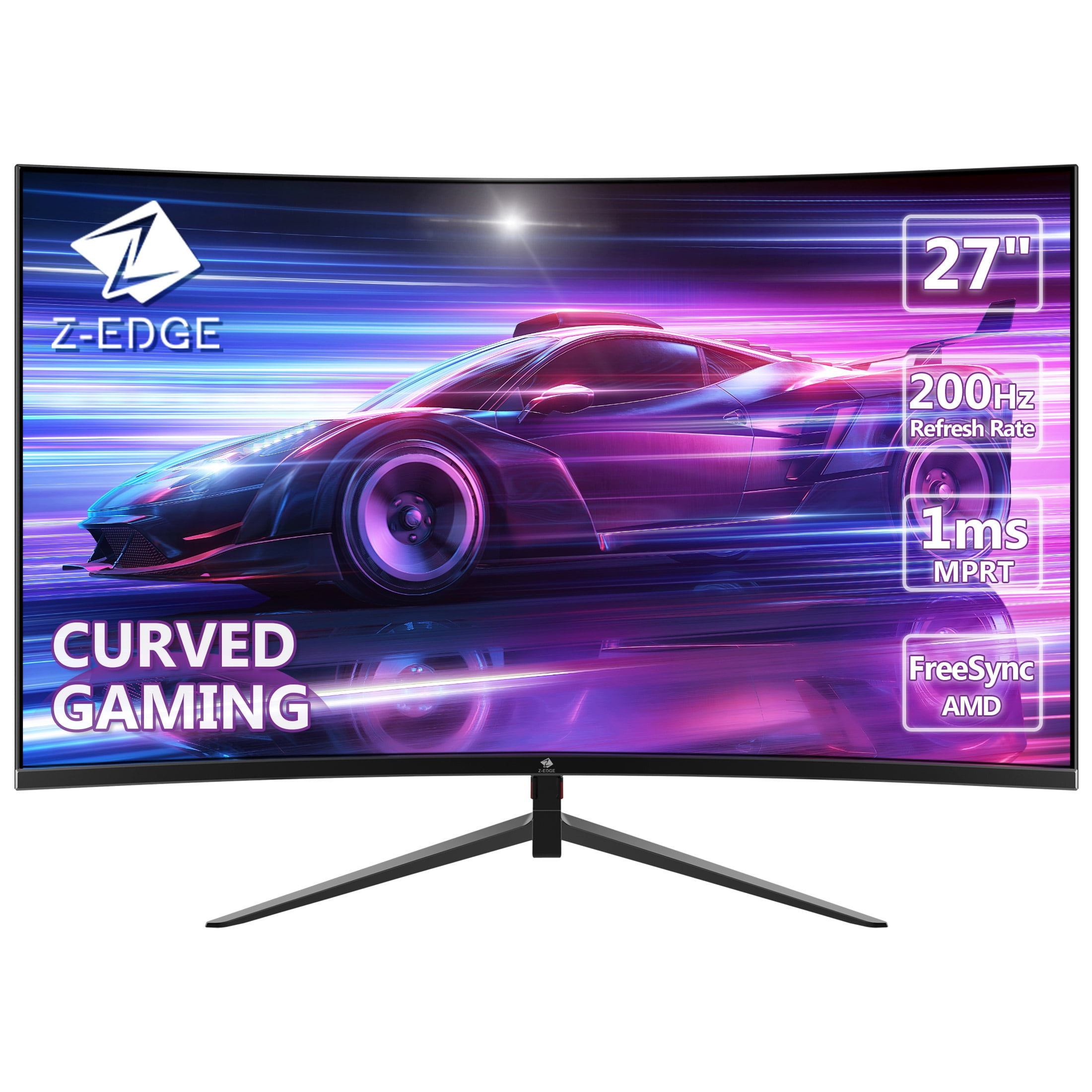 Restored Z-EDGE 27 inch 1080P 200Hz 1ms Curved Gaming Monitor ...