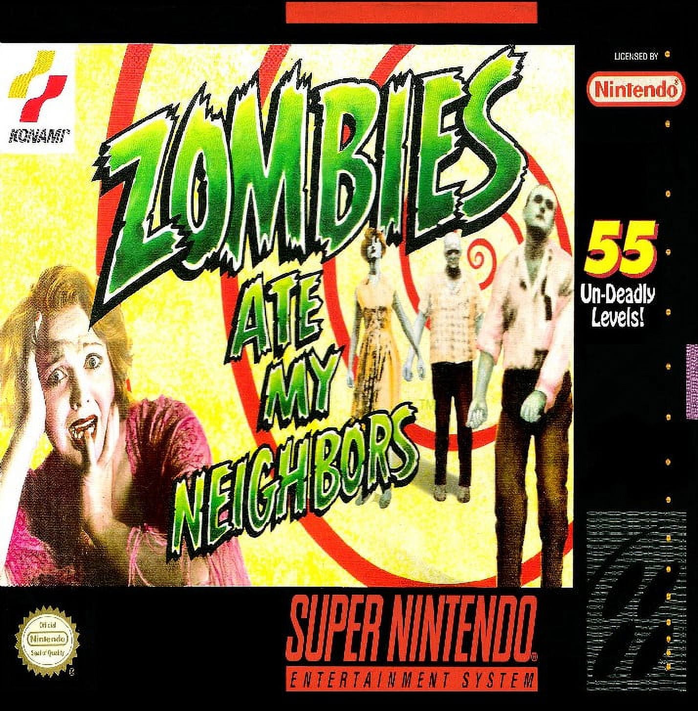 Restored Zombies Ate My Neighbors (Super Nintendo, 1993) SNES Spooky ...