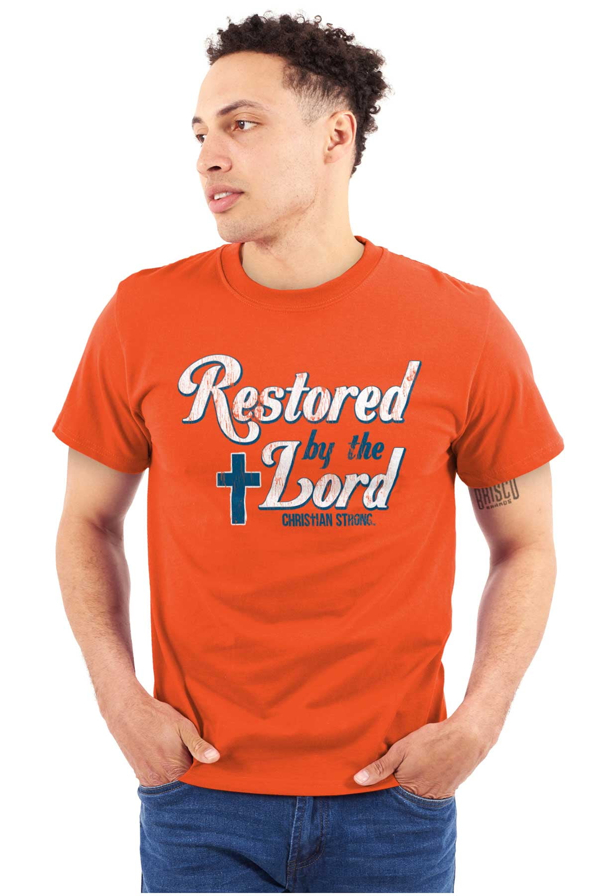 Christian Loved by The Lord Plus Size Crewneck Graphic Tee Shirt Brisco ...