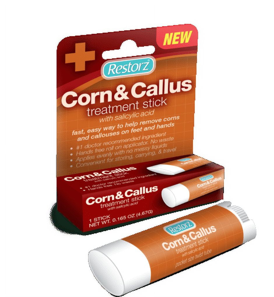 Restorz Salicylic Acid Corn & Callus Treatment Stick - Fast Acting Foot ...