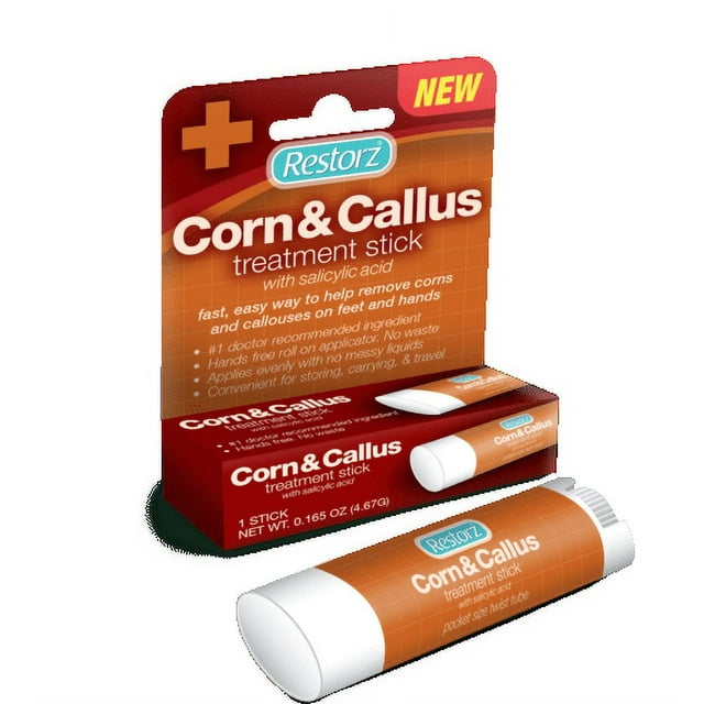 Restorz Salicylic Acid Corn & Callus Treatment Stick - Fast Acting Foot ...