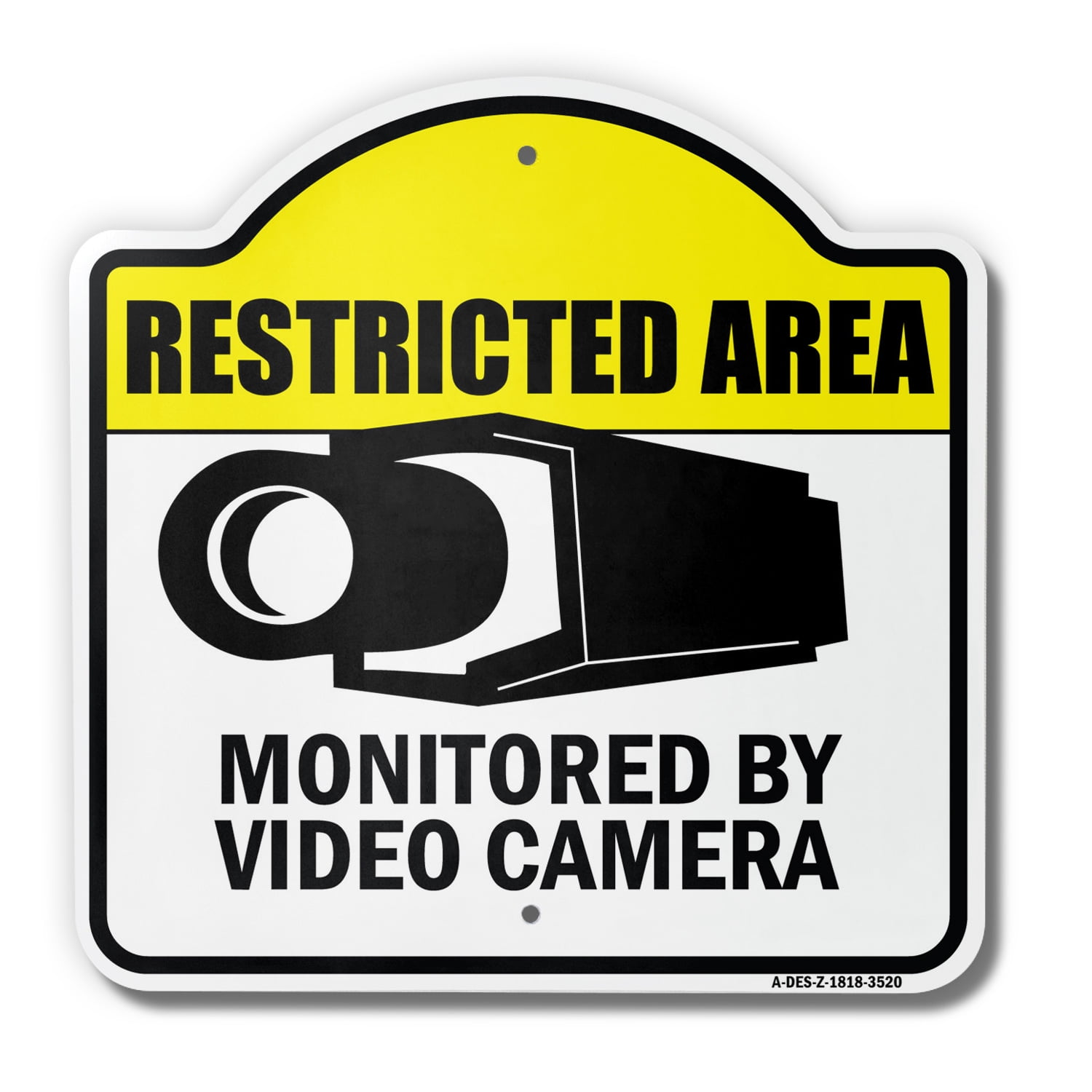 Restricted Area 18" X 18" Heavy-Gauge Aluminum Architectural Sign ...