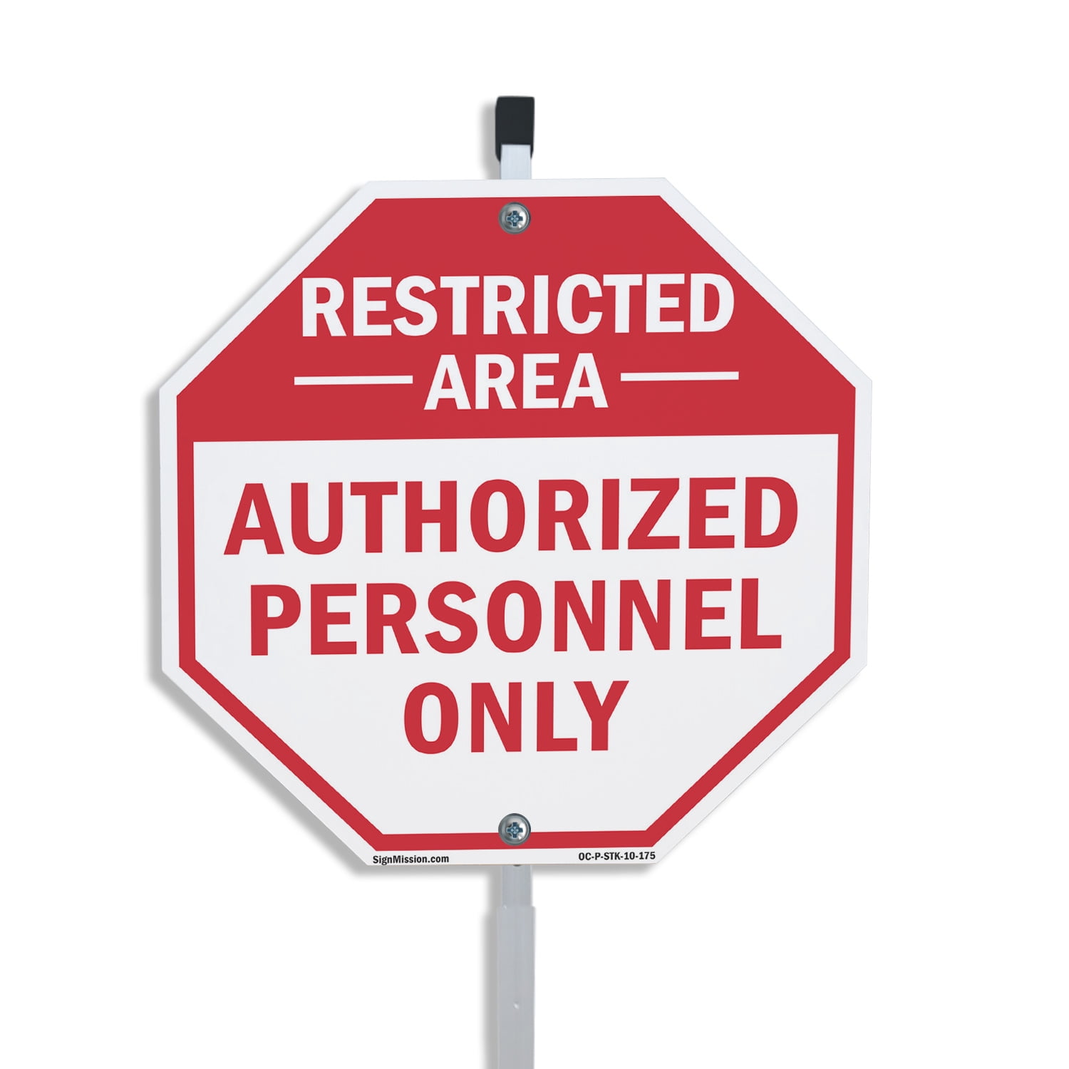 Restricted Area Authorized Personnel Only 10 inch X 10 inch Octagon ...