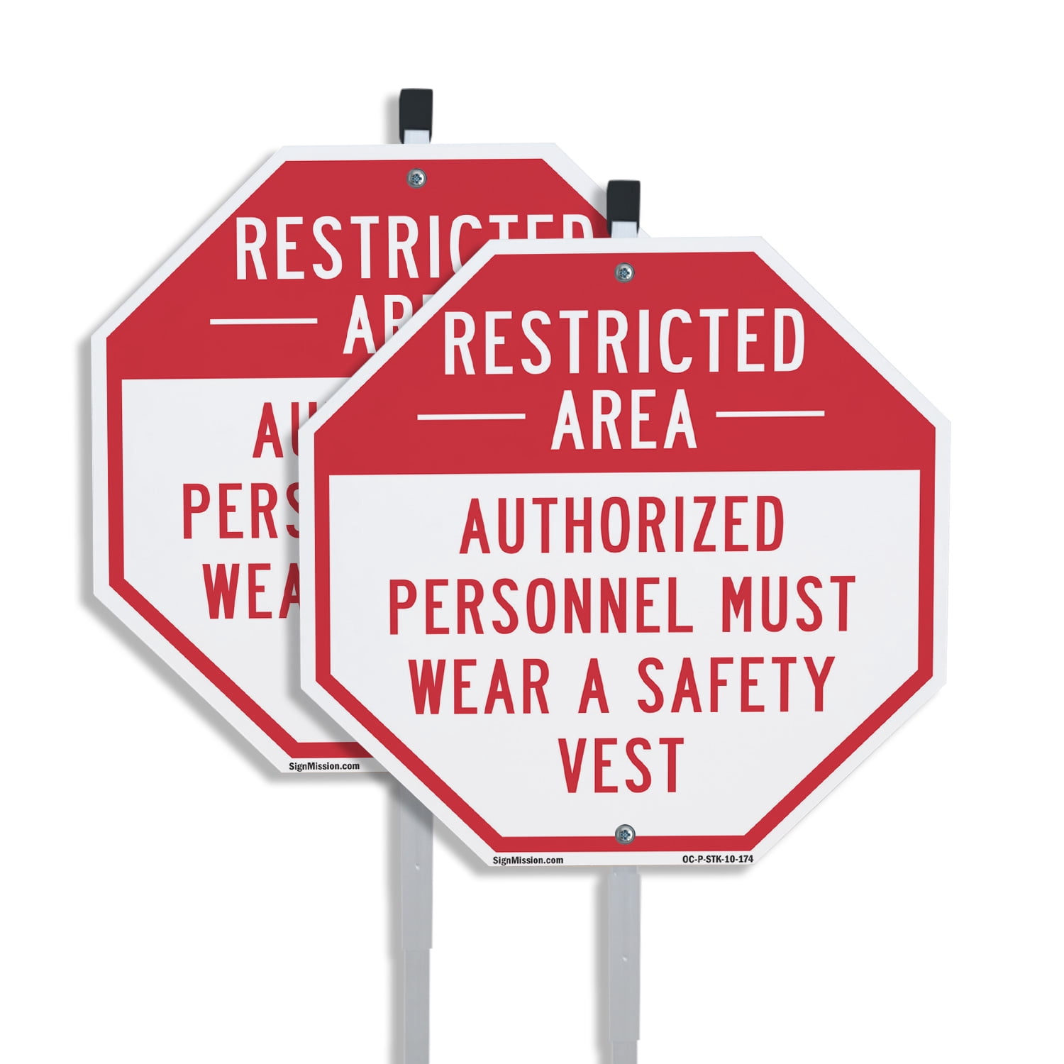 Restricted Area Authorized Personnel Must Wear a Safety Vest (2 Pack ...