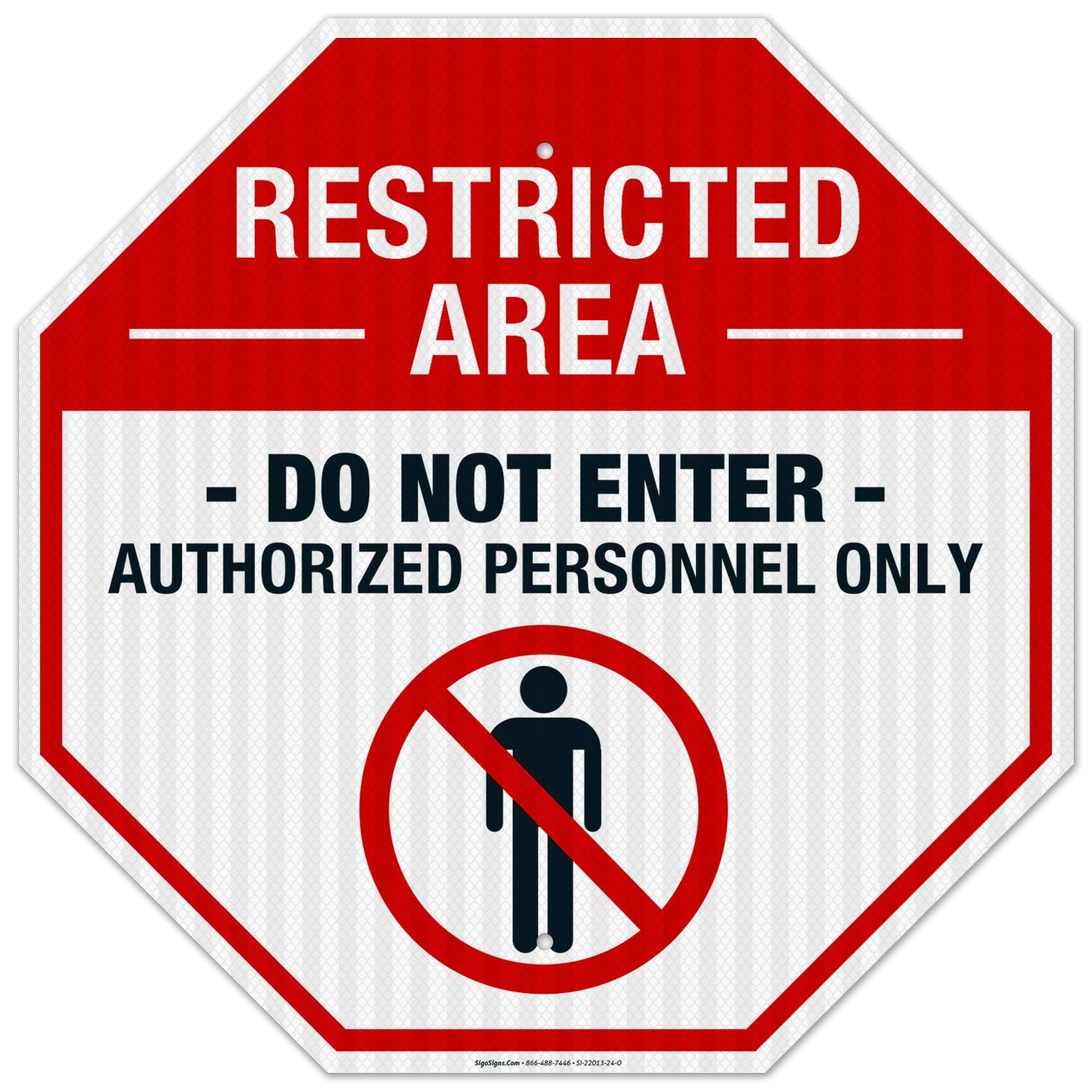 Restricted Area Sign, Do Not Enter Authorized Personnel Only Sign ...