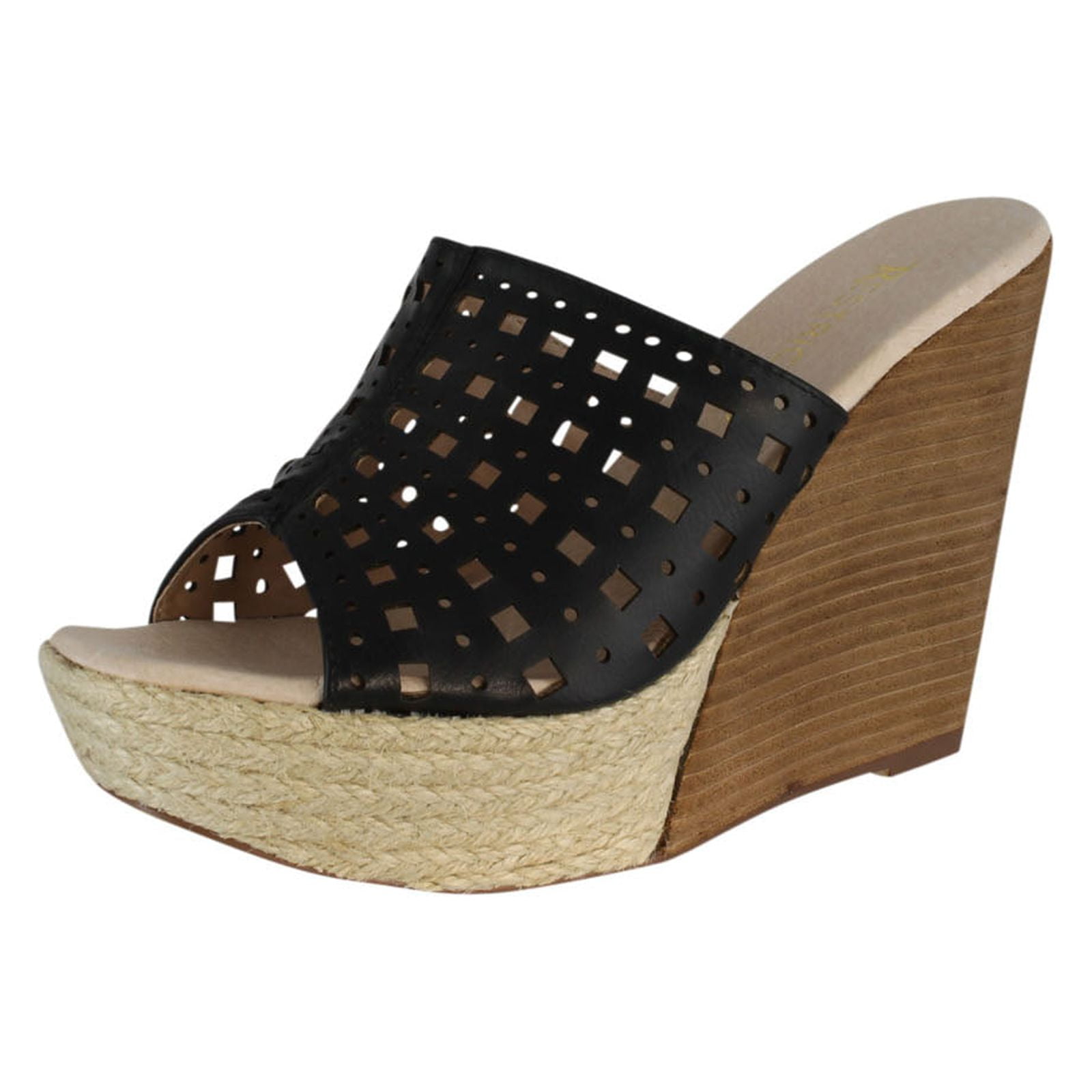 Restricted Womens Spumoni Wedge Sandals - Walmart.com