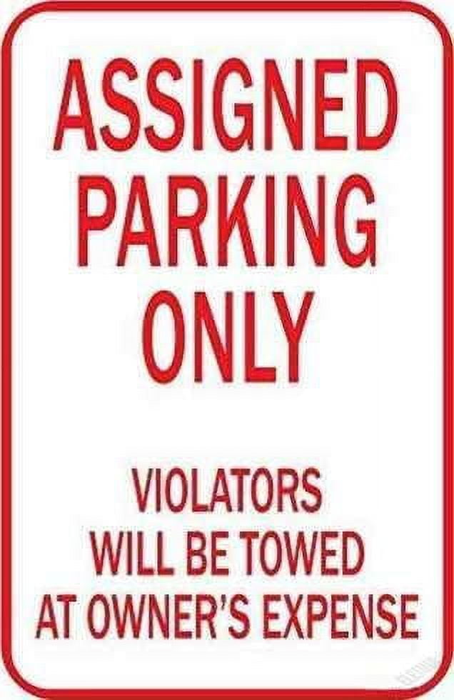 Restriction Caution Tin Sign/Visitor Parking Only Unauthorized Vehicles ...