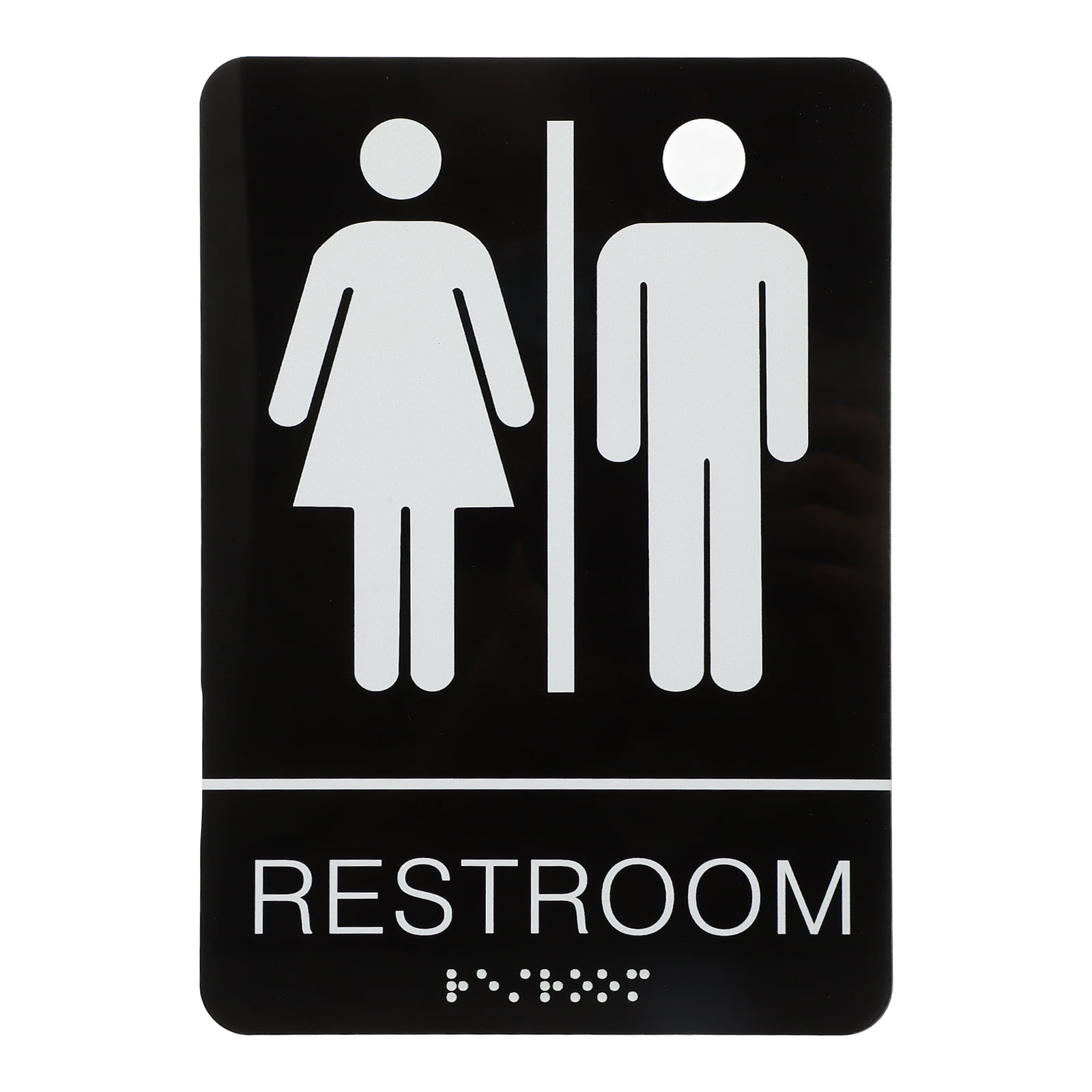 Restroom Sign Acrylic Restroom Bathroom Sign Unisex Restroom Corridor ...