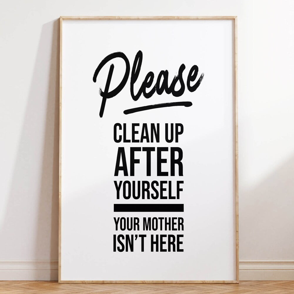 Restroom Sign Bathroom Art Print Bathroom Wall Decor Guest Lavatory ...