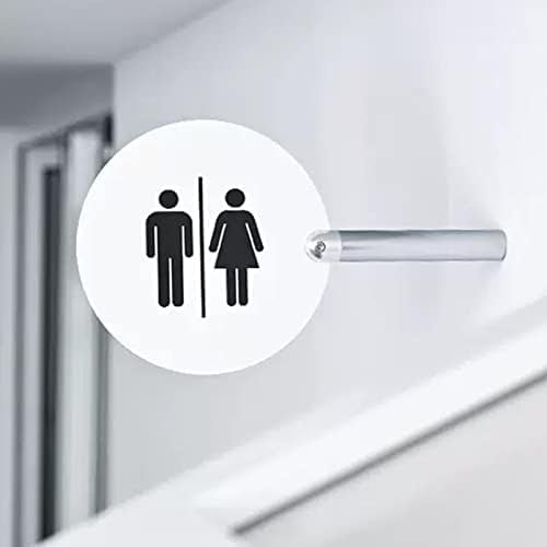 Restroom Sign,Wall Hanging Restroom Signs, Men and Women 6 Inch Round ...