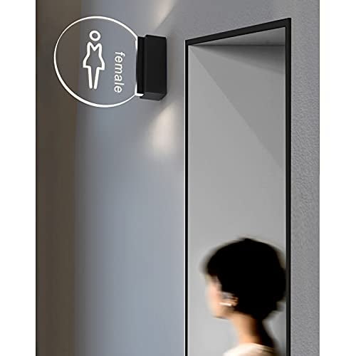 Restroom Sign, Wall Mount LED Sign, Ladies Mens Gents Women Bathroom ...