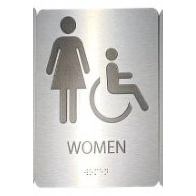 Restroom Sign Women Bathroom Sign Metal Sign Toilet Identification Sign ...