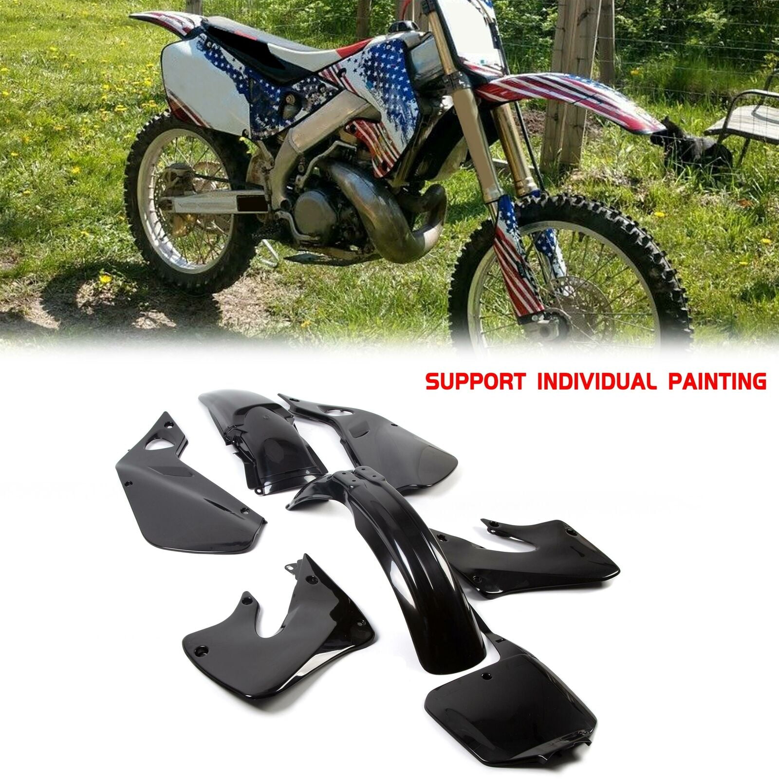 Restyle Updated Body Plastic Black Fairing Kit For Honda 1997 1998 1999 ...