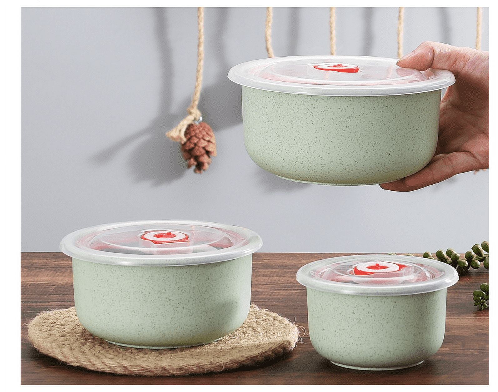 Resuable Bowl Set of 3 Unbreakable Cereal Bowls Food-Safe Lightweight ...
