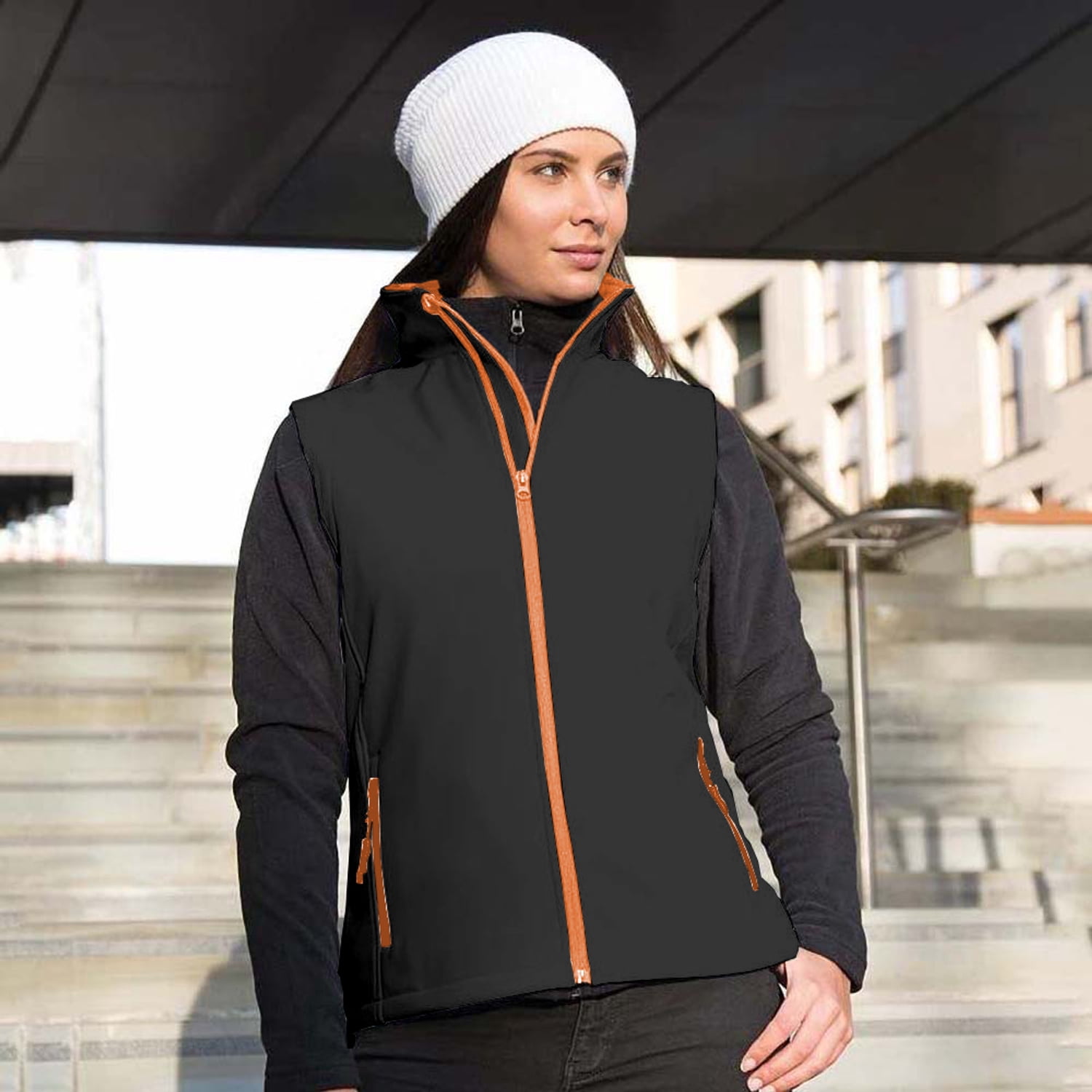 Result Core Womens Printable Softshell Zipped Bodywarmer Jacket ...